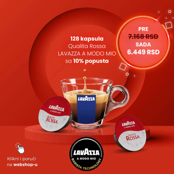 Lavazza Qualita Rossa A Modo Mio 128 Kapsula