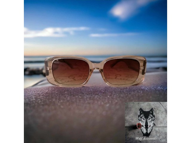 Naočare za sunce Wolf ženski model Evia - White/Brown