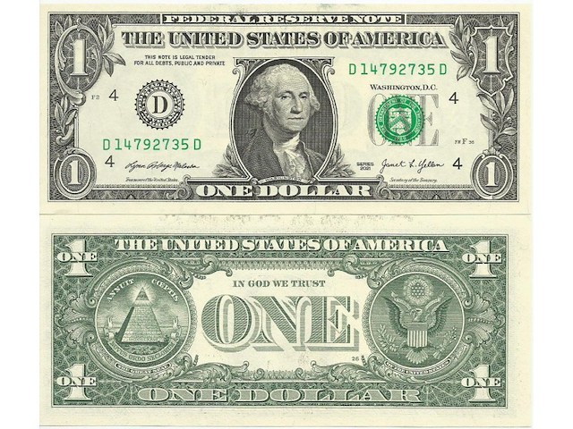 USA 1 dollar 2021. UNC D= Cleveland