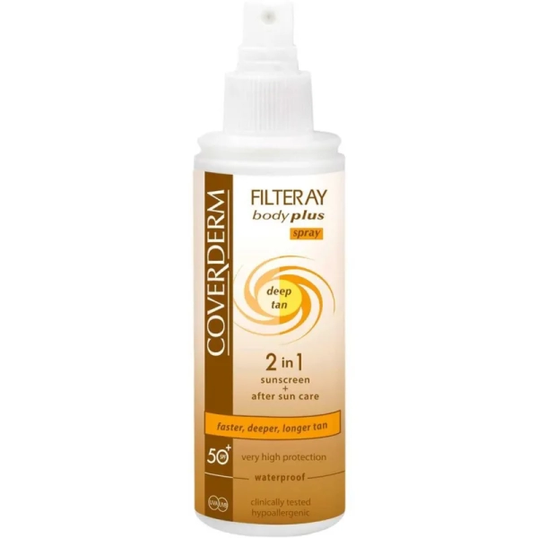 Coverderm Filteray Body Plus Deep tan Spray SPF50 100ml – Sprej za telo