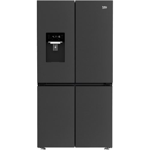 Beko GN1426240ZDXBRN Side by side frižider, Neo Frost, Visina 182 cm, Širina 90.8 cm, Crni Inox