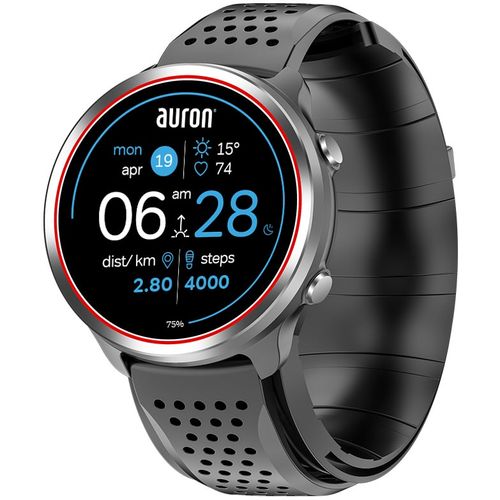 Auron Smart Watch - crni kožni