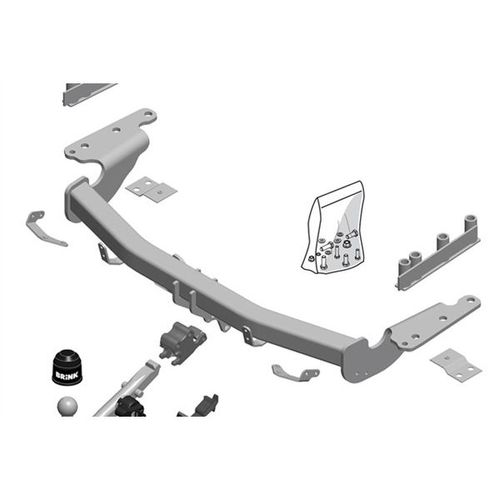 Auto kuka BRINK 596800 odvojiva dijagonalno Land Rover Discovery Sport Bmar