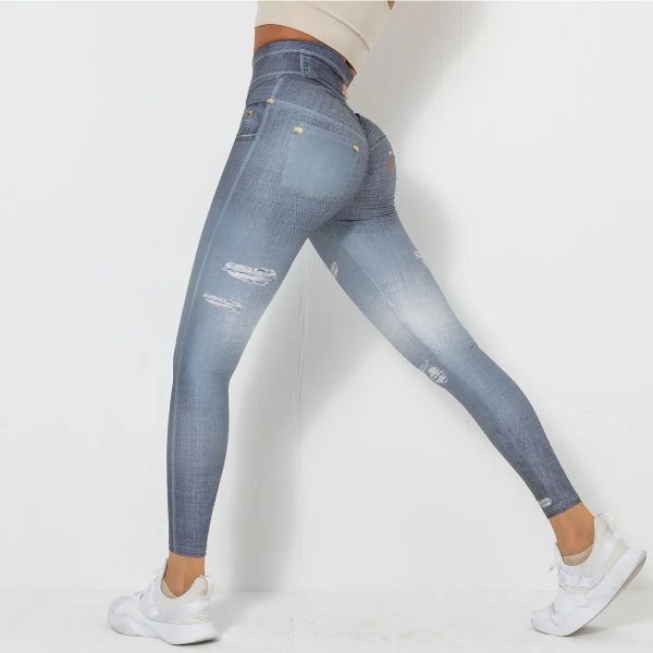 Push up Helanke Farmerke – Ripped Denim