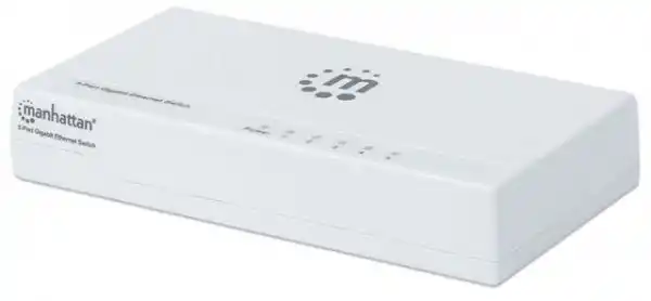 Manhattan Switch 5-Port Gigabit Ethernet, Plastic 560696