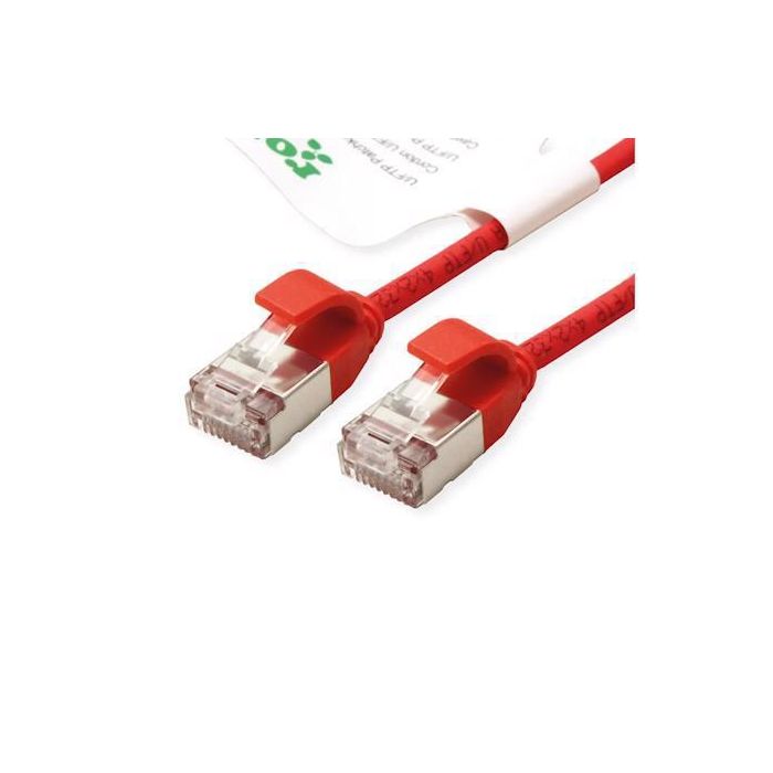 Secomp Roline GREEN U/FTP Data Center PatchCord 6A Slim LSOH crveni 0.5m