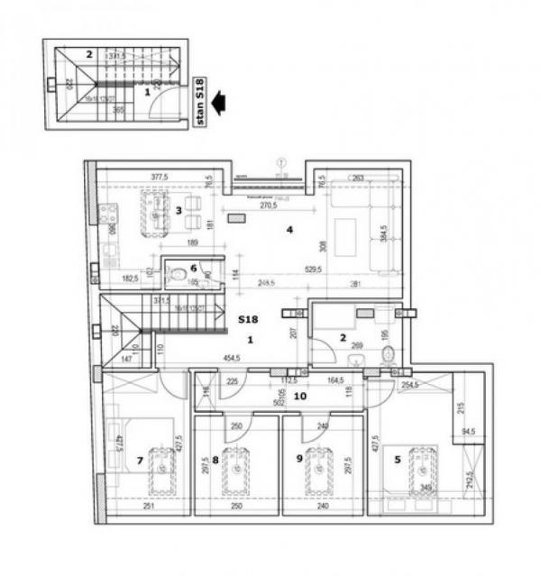 Petosoban stan na prodaju, 90m2, 166.700€