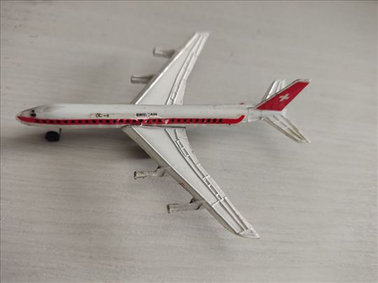 Metalni, minijaturni avion, DC-8, SWISSAIR