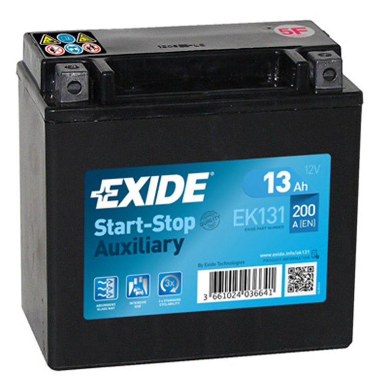 AKUM EXIDE AUX 12V13AH L+ EK131 ( AUX14 )