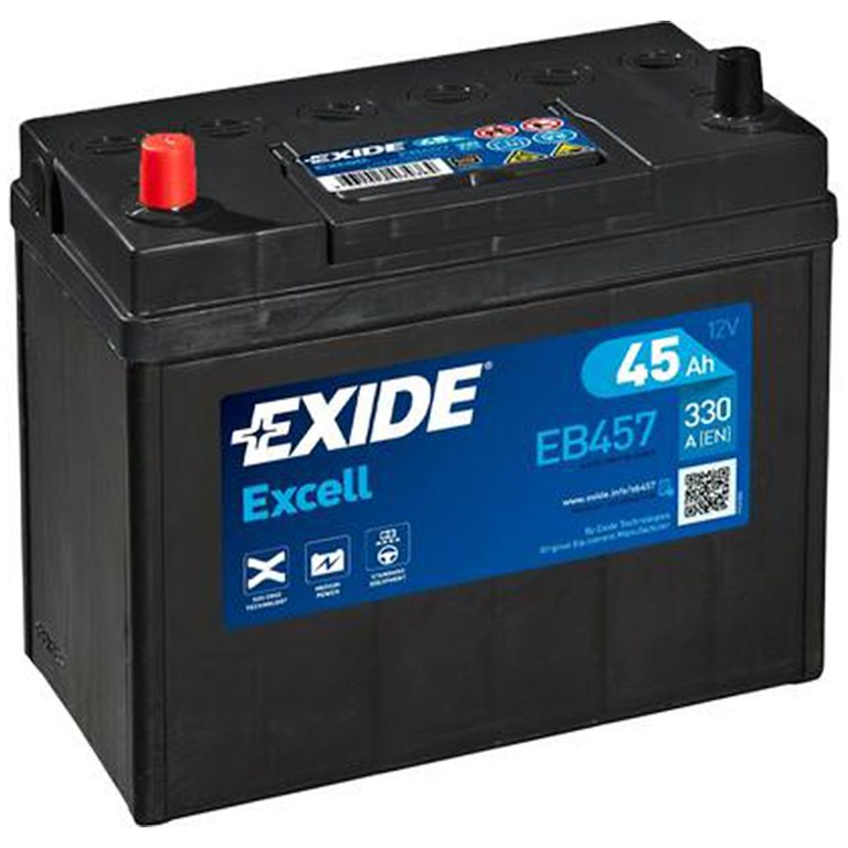 AKUM EXIDE EXCELL 12V45AH L+ EB457 ASIA ( B34 )