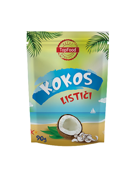 Kokos listici 90g top food