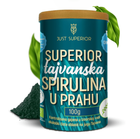Tajvanska spirulina u prahu 100g – organski proizvod