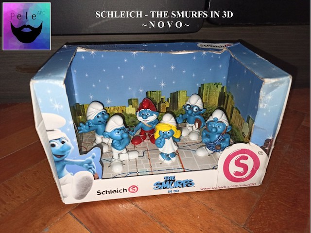 Schleich Strumf figurice - Smurfs in 3D - NOVO