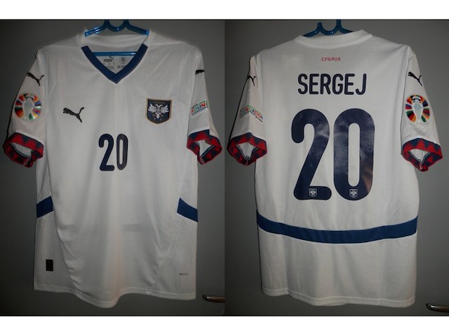 Srbija dres (EURO 2024) Sergej 20 Serbia (Gostujući)