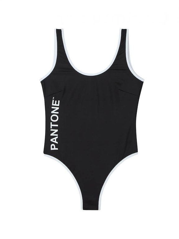 Jednodelni kupaći kostim sa printom Pantone™ Crna