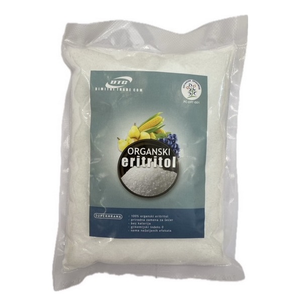 Eritritol organski 1000g DTC