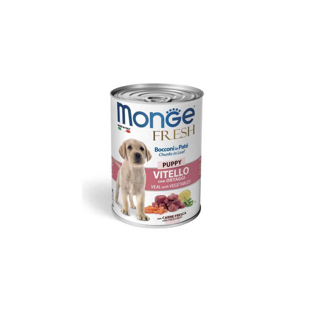 Monge Fresh - konzerva za štence Puppy teletina i povrće 400g