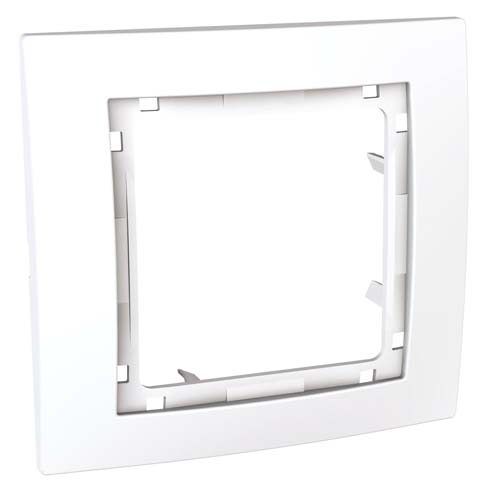 SE Unica Colors – cover frame – 1 gang – white/white