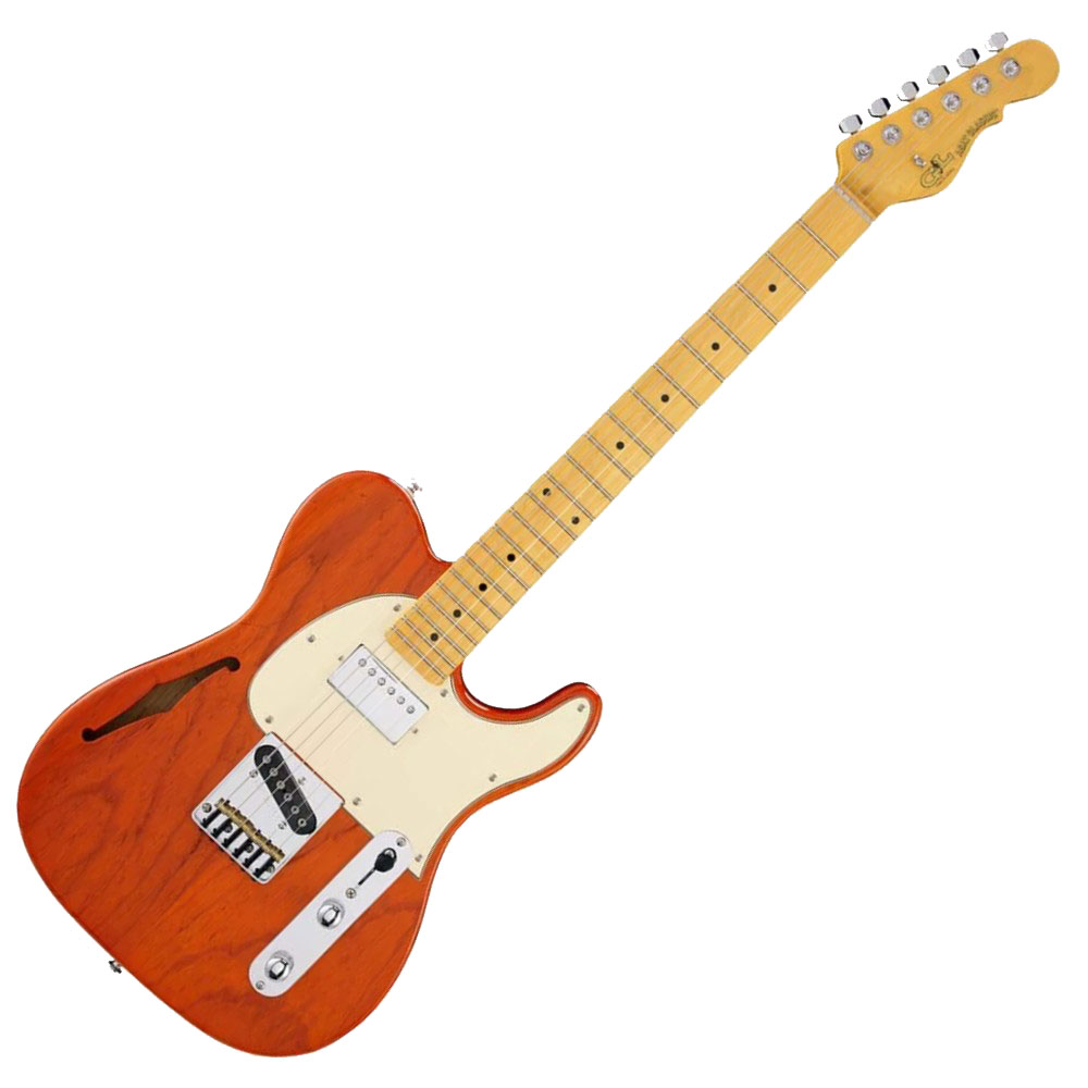 G&L Tribute ASAT Classic Bluesboy Clear Orange