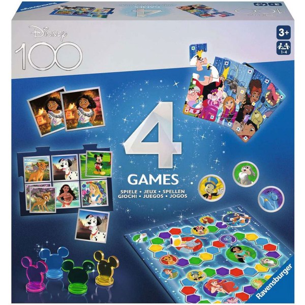 Ravensburger društvene igre Disney 100th Anniversary 4 in 1 Games RA22341