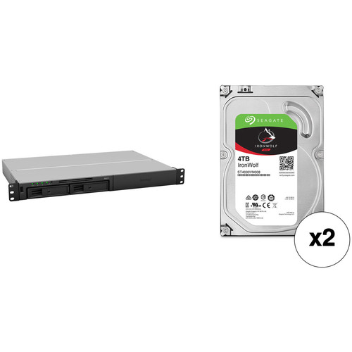 Synology RackStation 56TB RS819 4-Bay NAS Enclosure Kit with Seagate NAS Drives (4 x 14TB)