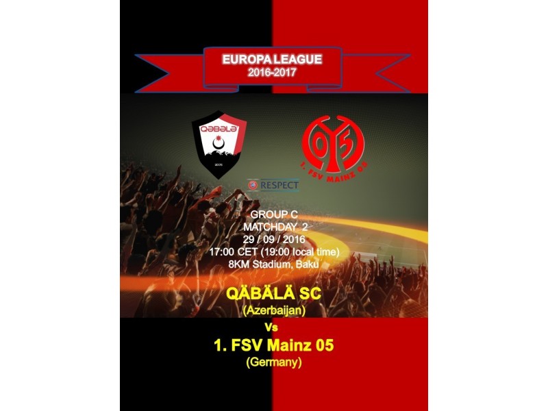 2016, QABALA - MAINZ! Liga Evrope.