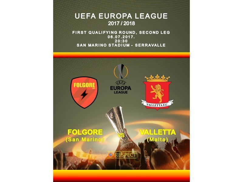 2017, FOLGORE - VALLETTA! Liga Evrope.