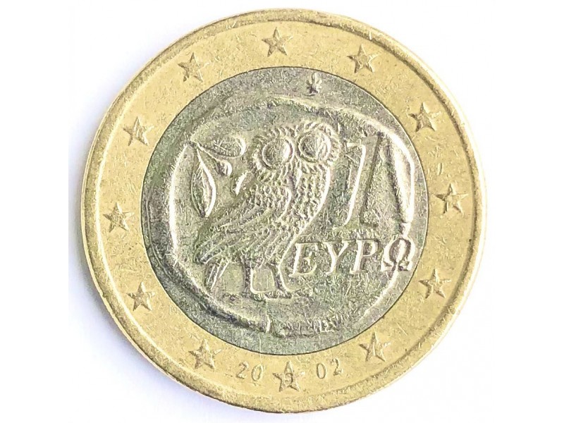 1 euro 2002, Grčka ( sa “S” u zvezdi, Suomi)