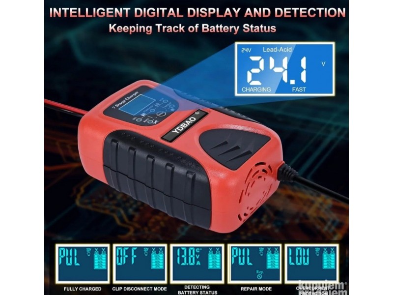 Automatski punjač akumulatorReklamacija je mogua 12V 7A