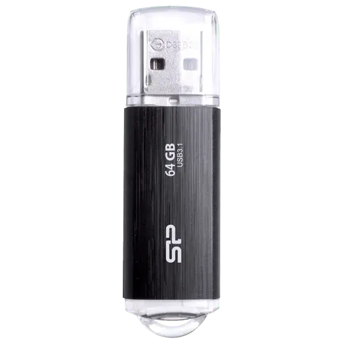 SILICON POWER USB Flash Blaze - B02 64GB Pendrive USB 3.2 Gen 1 crni