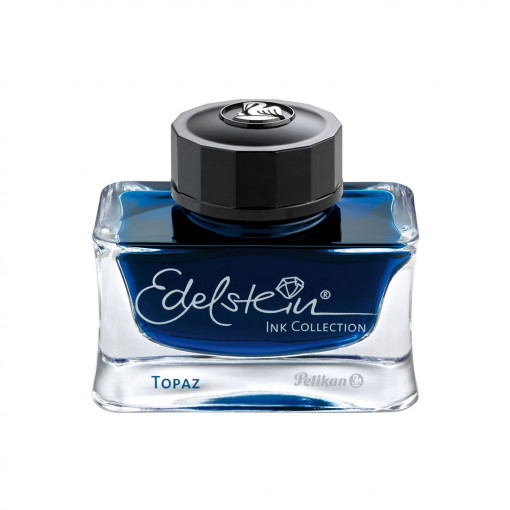 Tinta za nalivpero bočica 50ml Edelstein Pelikan 339382 tirkizno plava (topaz)
