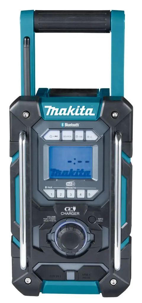 Makita DMR301 Akumulatorski bluetooth radio punjač 12 V, Cijan