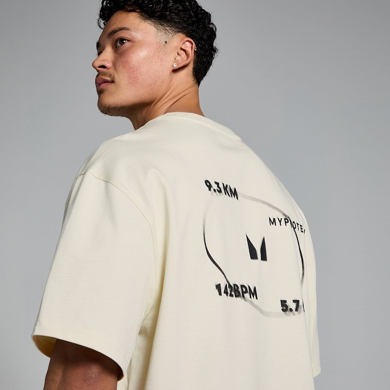 MP Tracking Graphic T-Shirt - majica - natural