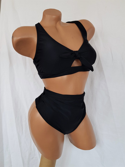 CUPSHE Black Bunny Tie ★ deep bikini NOVO