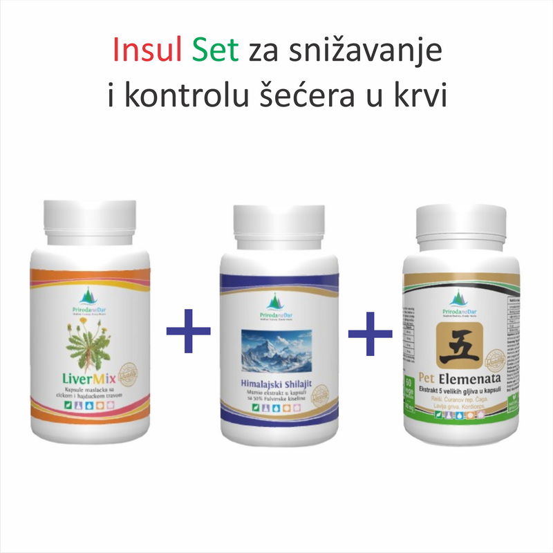 Insul Set za kontrolu šećera u krvi
INSUL SET ZA KONTROLU VISOKOG ŠEĆERA U KRVI