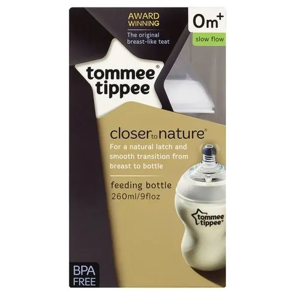 TOMMEE TIPPEE flaša 260 ml (1 flaša u pakovanju sa dudom 0+ m)