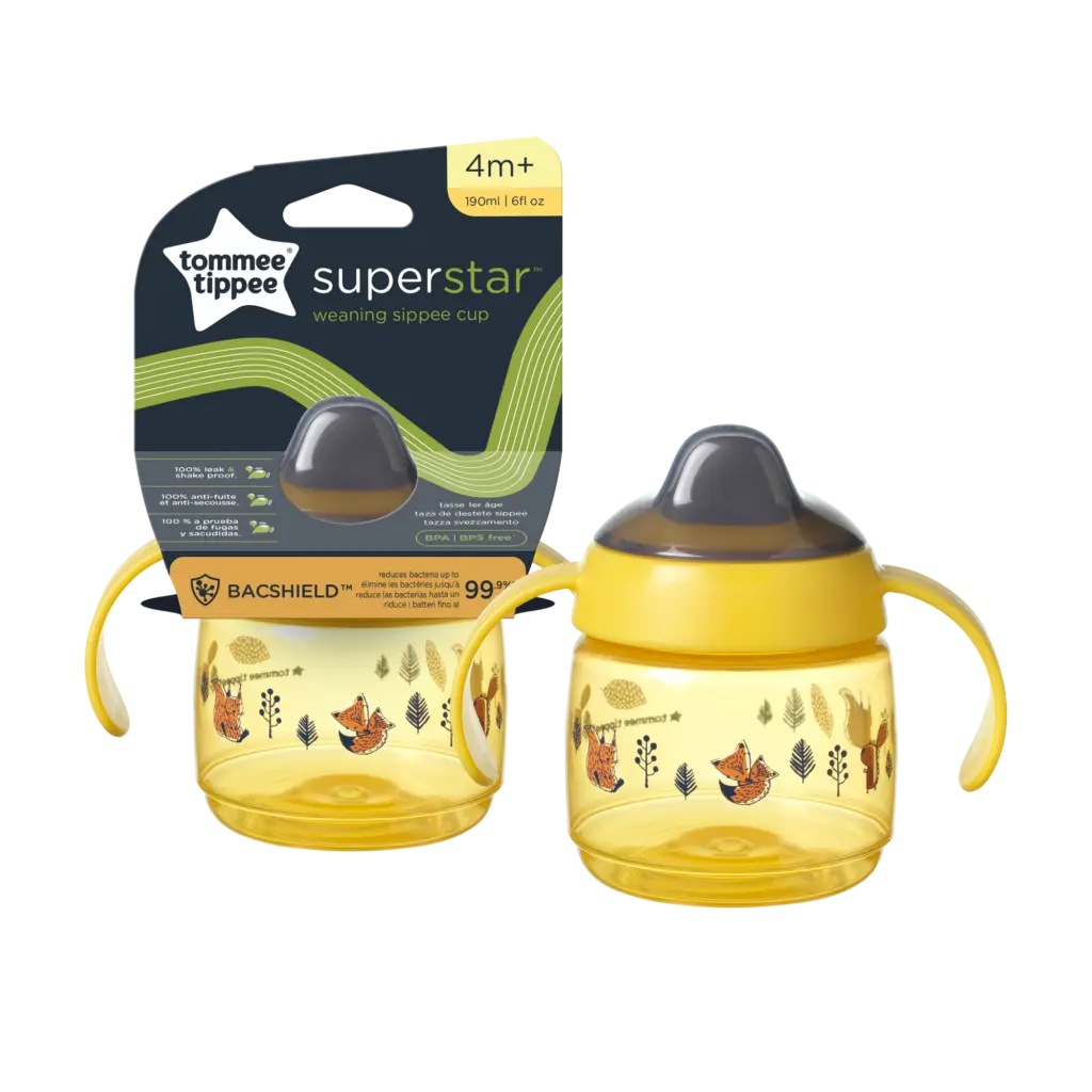 Tommee Tippee Čaša za bebe, 4m, 190ml, Žuta