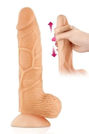 RM Real body Brad Dildo sa testisima, 20cm