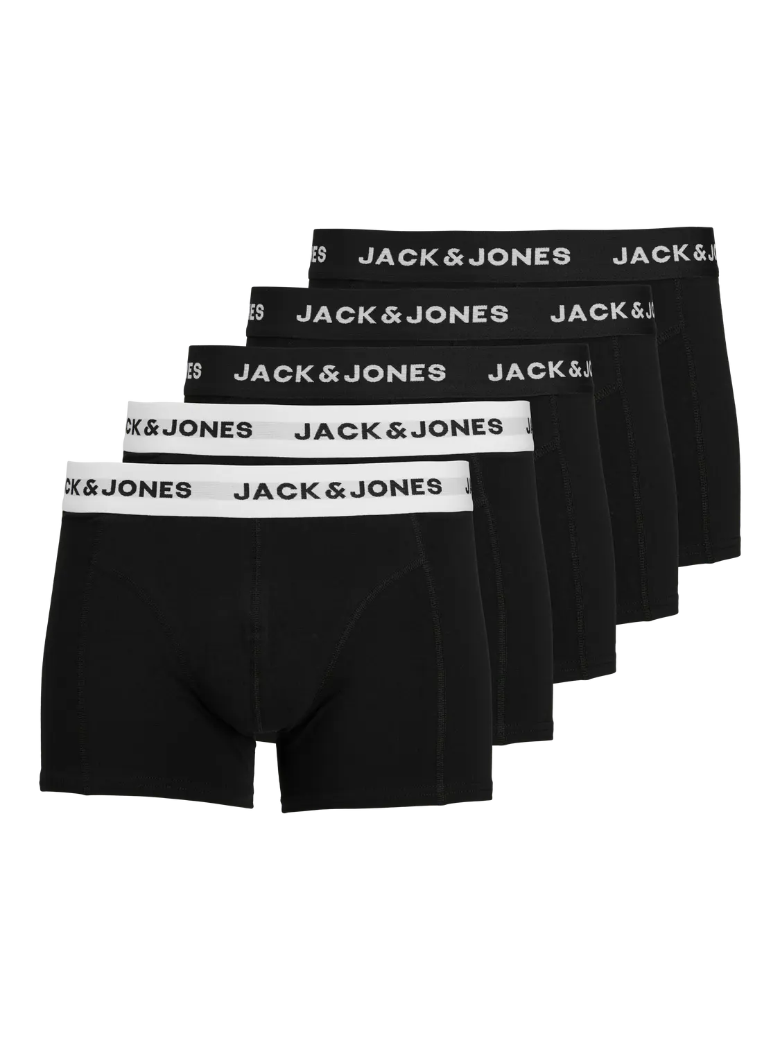 JACK & JONES 12254366 Muške bokserice, M veličina, Crno-bele