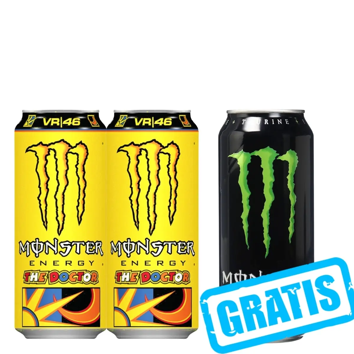 Monster Energy Energetski napitak Doctor 2x500 ml + Green 1x500 ml