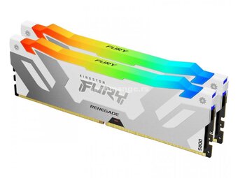 KINGSTON DIMM DDR5 32GB (2x16GB kit) 8000MT/s KF580C38RWAK2-32 FURY Renegade Silver/White RGB XMP