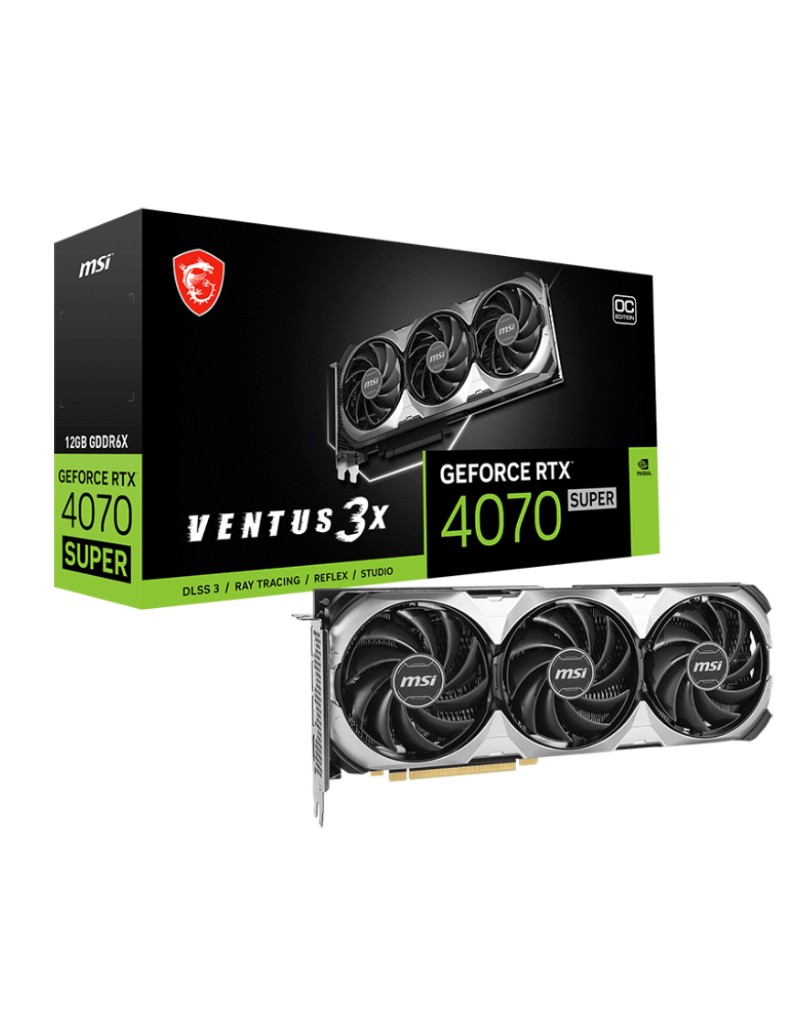 MSI nVidia GeForce RTX 4070 12GB RTX 4070 SUPER 12G VENTUS 3X OC