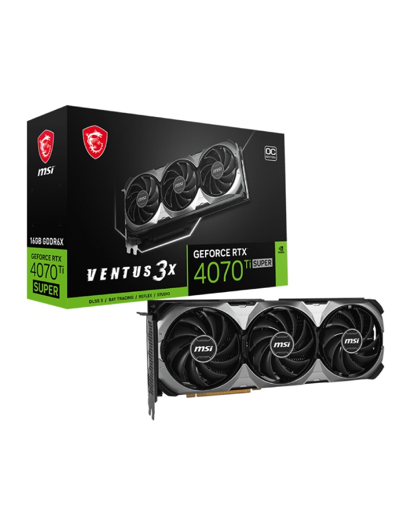 MSI nVidia GeForce RTX 4070 Ti 16GB 256bit RTX 4070 Ti SUPER 16G VENTUS 3X OC