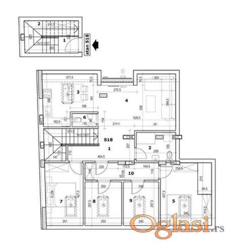 Petrovaradin- Lep Petosoban PentHaus 90 m2 u Izgradnji-povrat PDV-065/385 8880