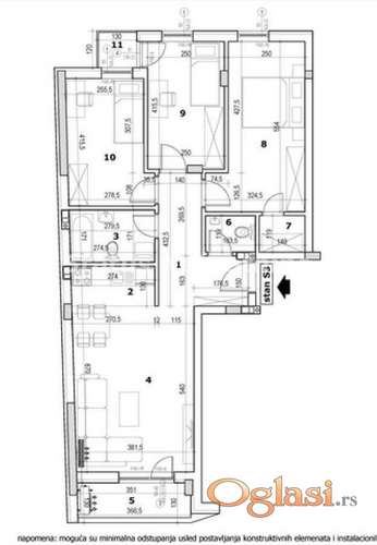 Petrovaradin- Veliki Četvorosoban stan 81 m2 u Izgradnji-povrat PDV-065/385 8880