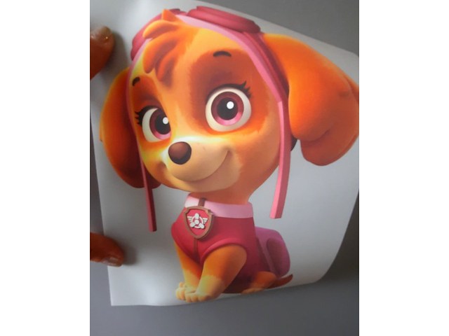 Preslikač PAW patrol patrolne šape Skaj za odeću torbe