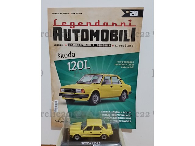 Legendarni automobili Broj 20 - ŠKODA 120L - DeAgostini