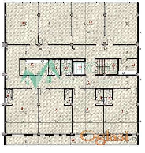 Liman 3, poslovni prostor površine 475m2.