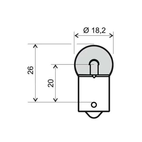 Sijalica 12V 5W BA15S G18 RMS