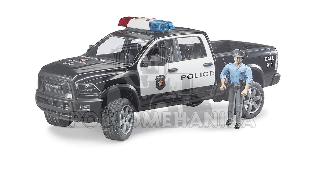 Bruder Dodge RAM policijski sa figurom/025052